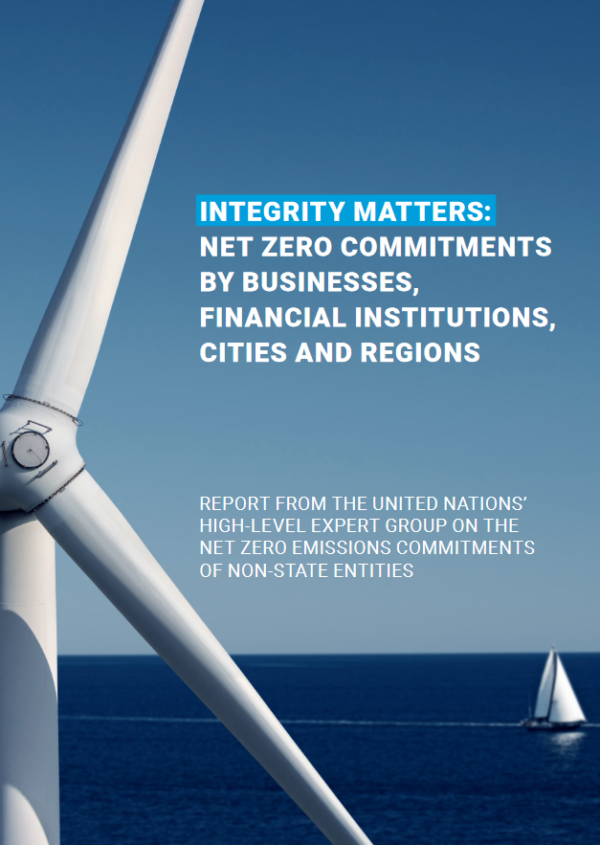 Integrity Matters: Net Zero Commitments by Businesses, Financial ...
