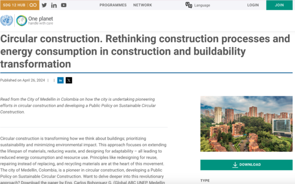 Circular construction: Rethinking construction processes and energy ...